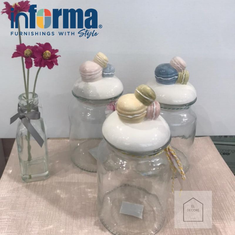 Informa Maccarone Jar canister set Of 3 pcs | Shopee Malaysia