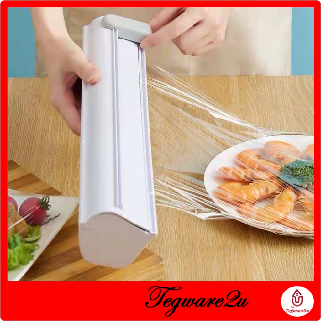 Plastic Food Wrap Cutter Cling Wrap Dispenser Food packaging cling film ...