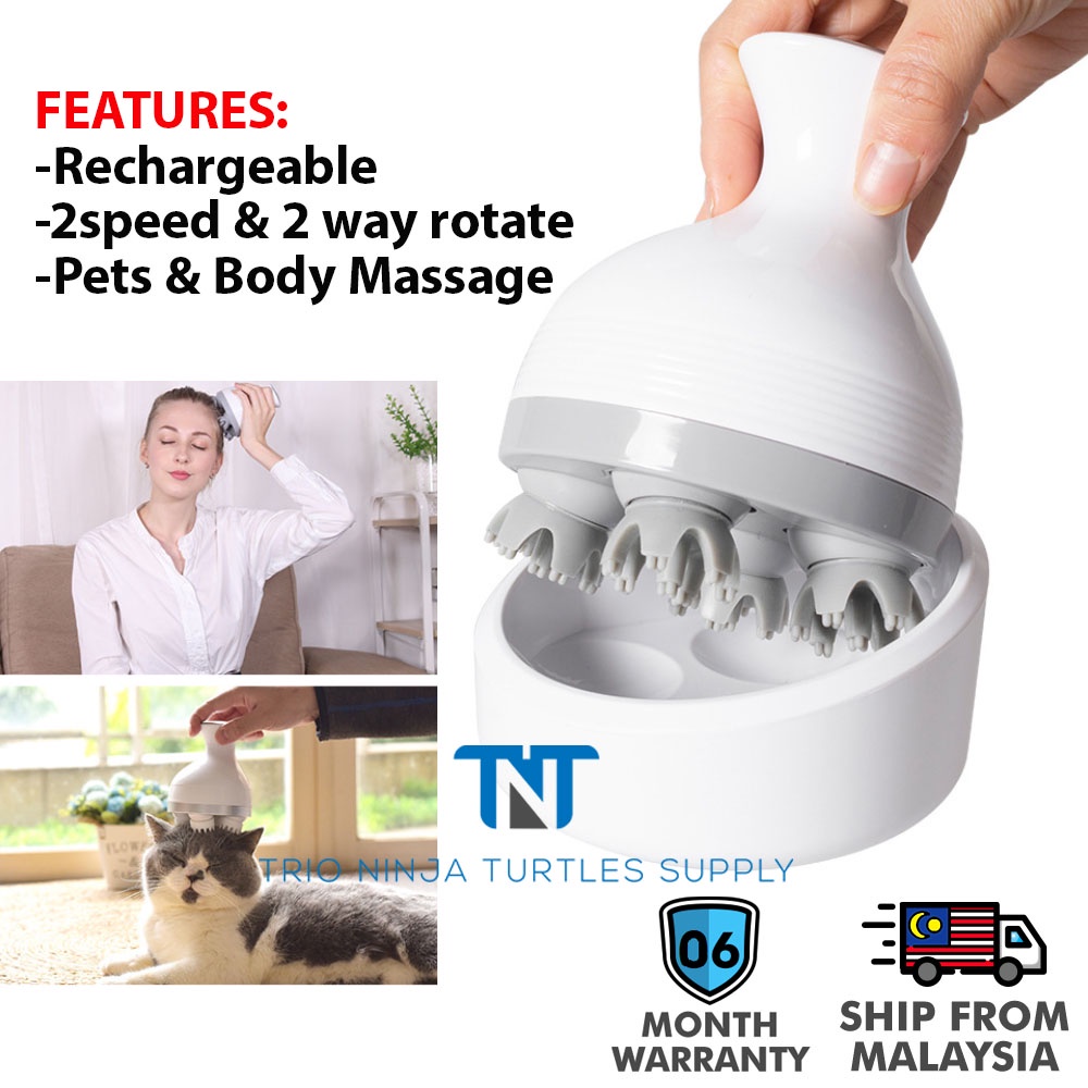 NINJA Electric Multifunctional Pets/Body Massager Vibrating Scalp Body ...