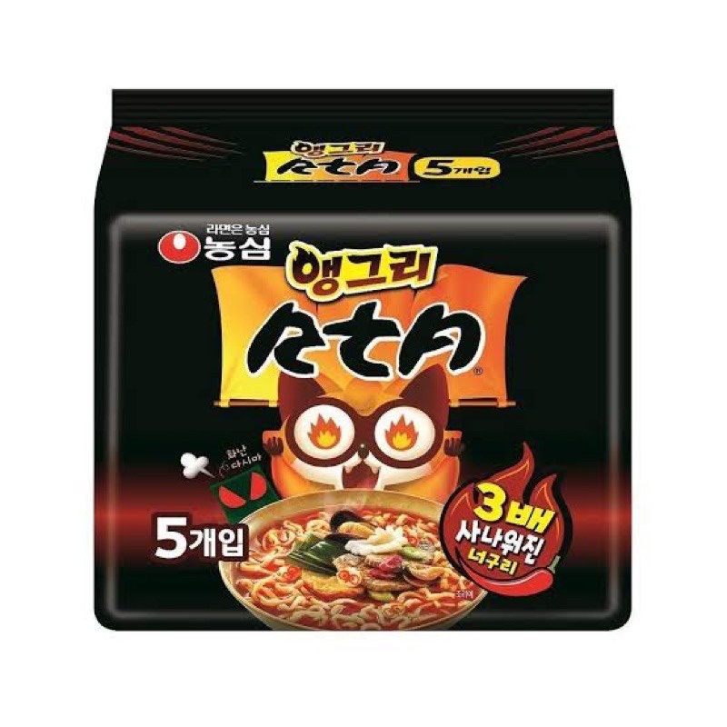 Nong Shim Angry Neoguri Super Spicy & Seafood (5 Sachets) | Shopee Malaysia