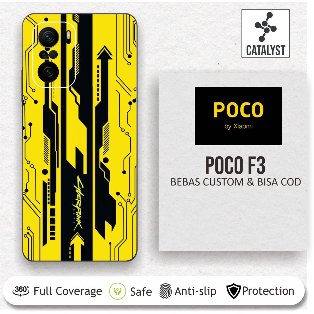 Garskin Skin POCO F3 CYBERPUNK Can Be CUSTOM | Shopee Malaysia