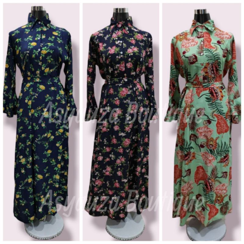 🔥 READY STOCK 🔥 Dress / Baju muslimah bunga-bunga | Shopee Malaysia