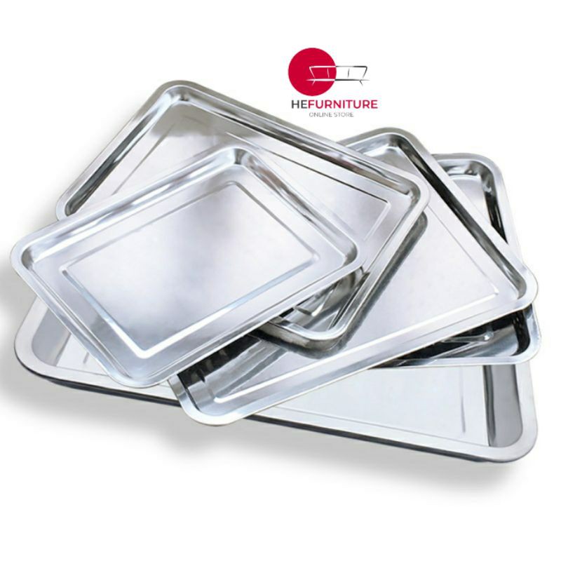 Rectangular Long Plate/ Shallow /Food Tray/ Stainless Steel Dish ...
