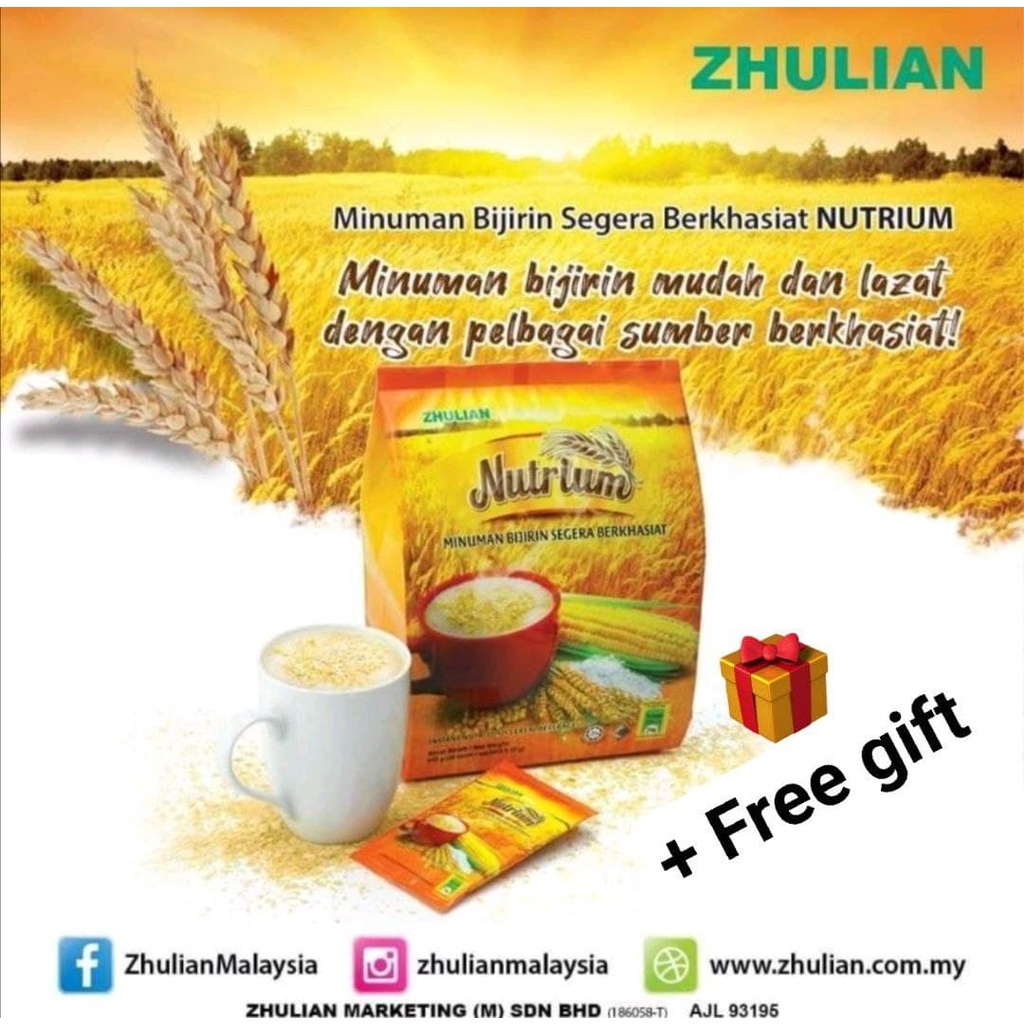NUTRIUM Minuman Bijirin (20 sacet X 32g) | Shopee Malaysia