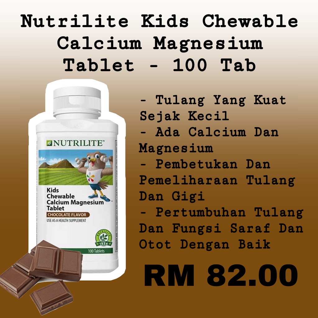 Nutrilite Kids Chewable Calcium Magnesium | Shopee Malaysia