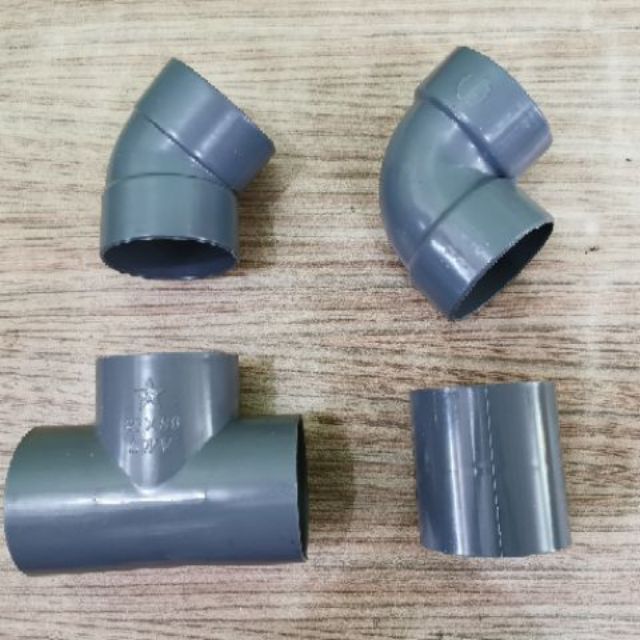 PVC Fittings SWV Elbow Tee Socket 45deg Elbow 3" (80mm) | Shopee Malaysia