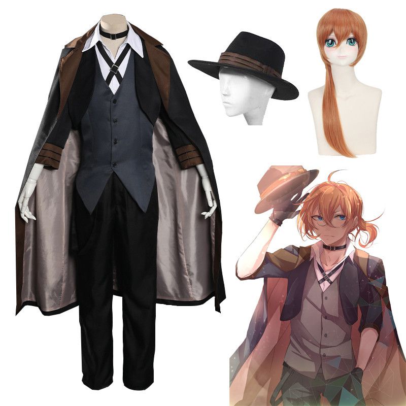 Stray Dogs Bungo Nakahara Chuuya Cosplay Costume Comfortable Fit Outfit ...