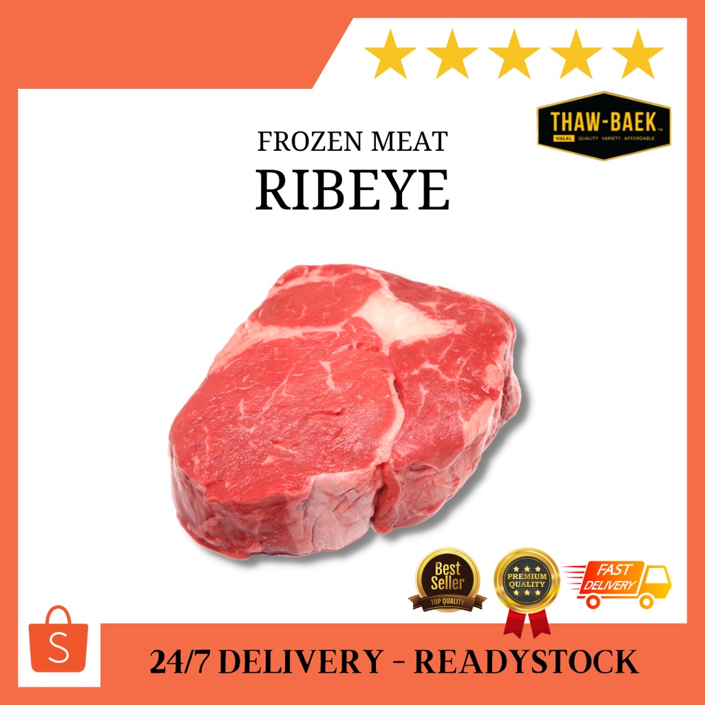 THAWBAEK PREMIUM RIBEYE STEAK NEW ZEALAND GRASS-FED 100% HALAL DAGING ...