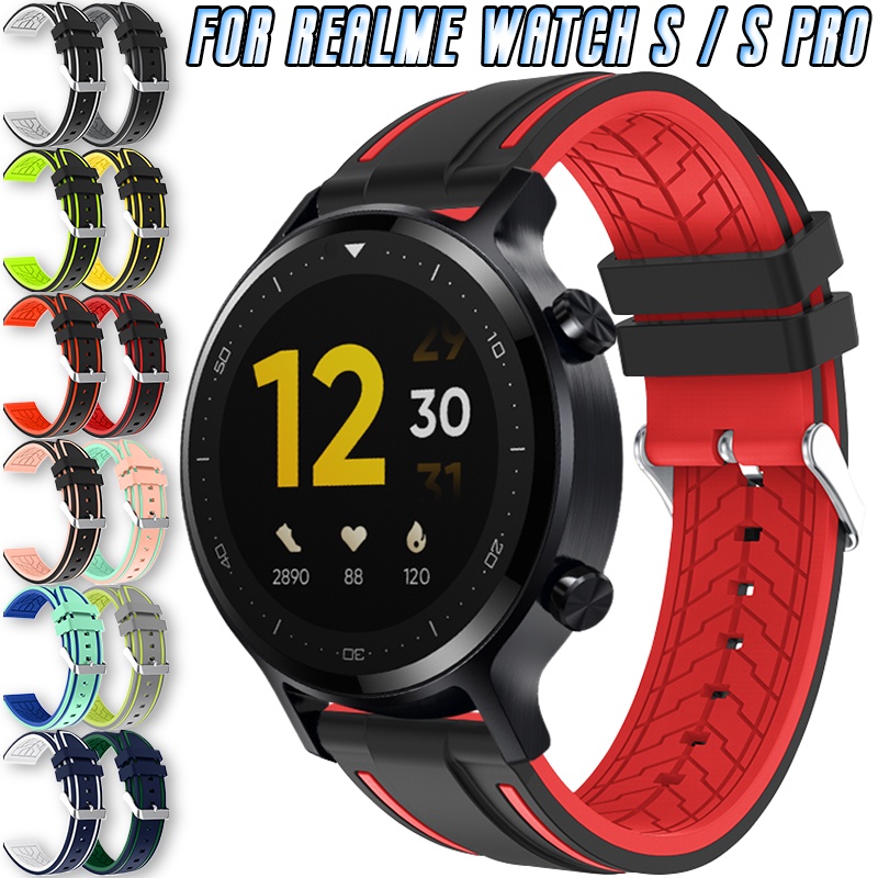 22mm Strap For Realme Watch S / S Pro Silicone Strap Smartwatch ...