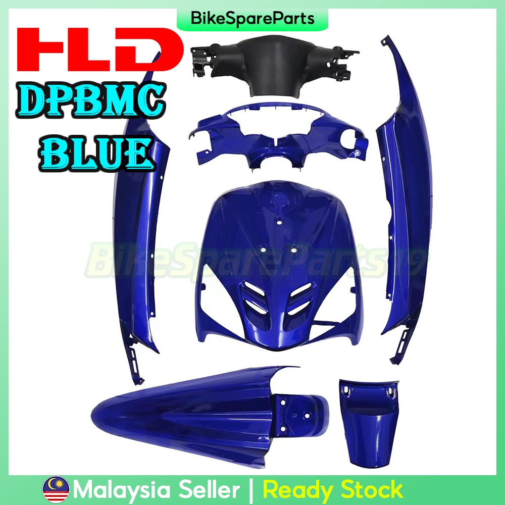 YAMAHA EGO EGOS EGO S LIGHT BLACK DPBMC BLUE DPBMU BODY COVER SET (HLD ...