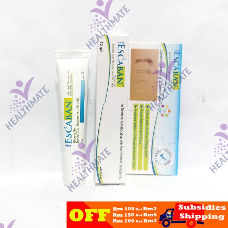 ABCA Escaban Silicone Gel For Scar (15G) | Shopee Malaysia