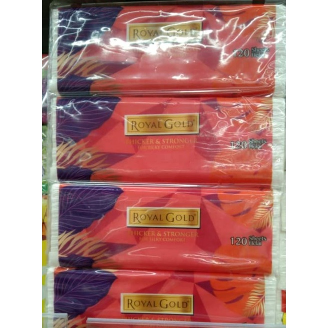 ROYAL GOLD LUX 3PLY SOFT PACK TISSUE( 4X120S ) | Shopee Malaysia
