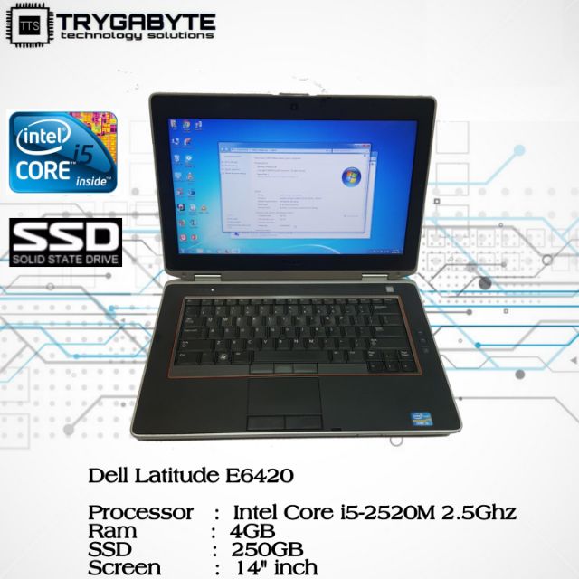 Dell Latitude E6420 / Intel Core i5 / 4GB Ram / 240GB SSD / 14 inch ...