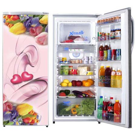 Gre 066 60CMX120CM ROMANTIC LOVER 1 DOOR REFRIGERATOR STICKER ...