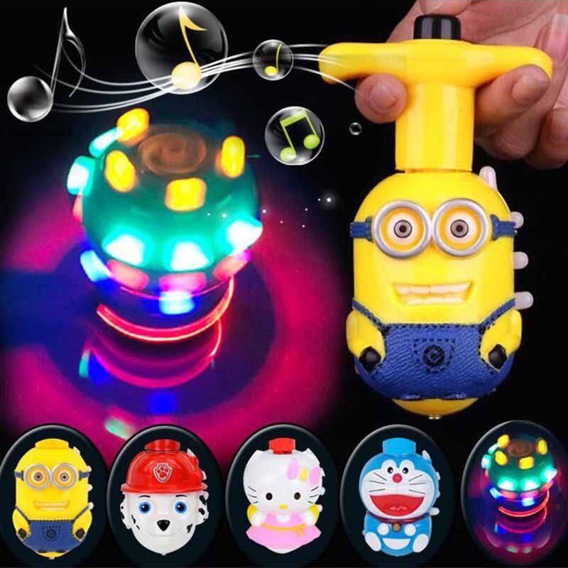 Children's Gasing Toy Music Luminous Top Magic Rotating Colorful ...