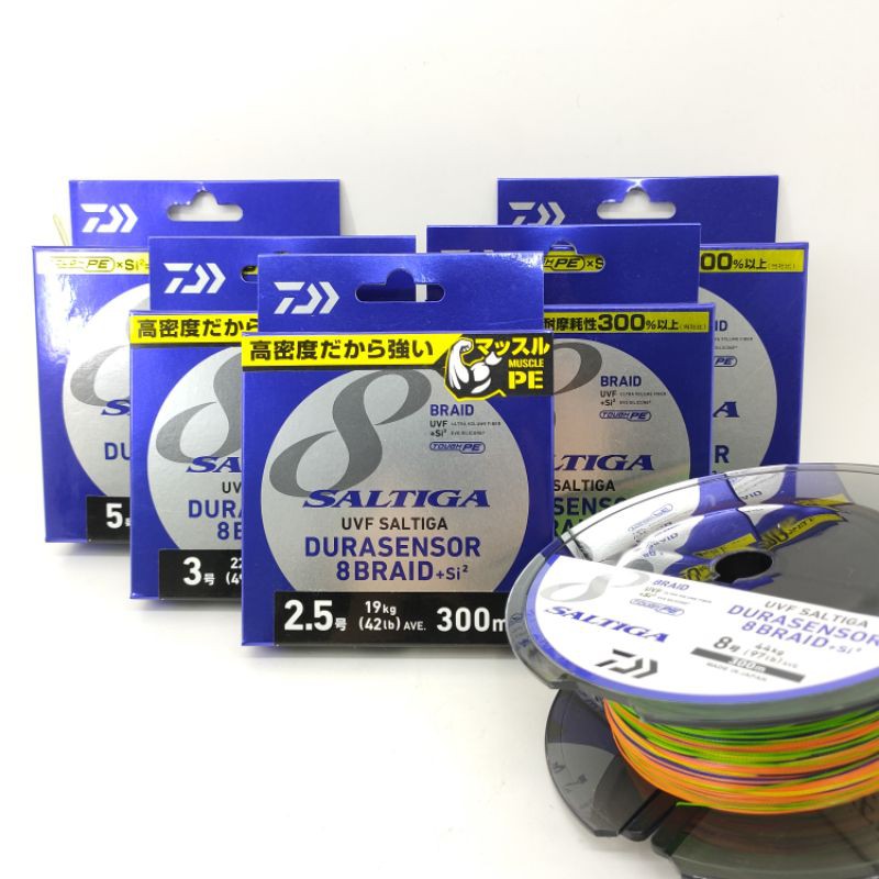 DAIWA SALTIGA 8 UVF DURASENSOR BRAID 300M MADE IN JAPAN | Shopee Malaysia