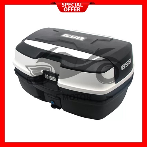 GSB BOX 47L JAMINAN WARRANTY RED BLUE YELLOW BLACK WHITE MERAH BIRU ...