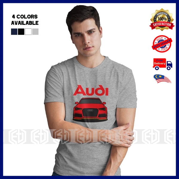 [4 Colors] Audi AS T Shirt T-Shirt Tshirt Quattro Cotton Motorsport RS ...