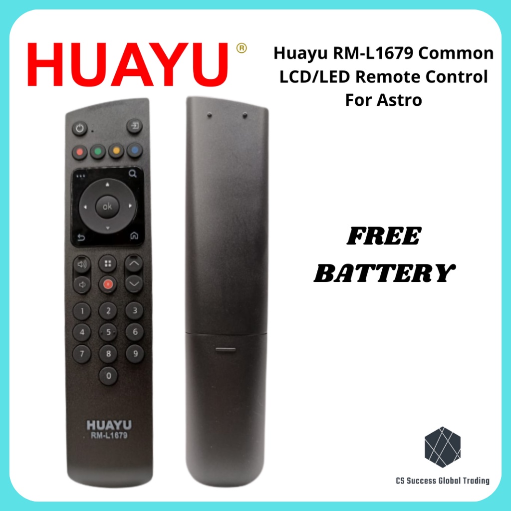 🔥Hot Product🔥 Huayu RM-L1679 Common LCD/LED Remote Control For Astro | Shopee Malaysia