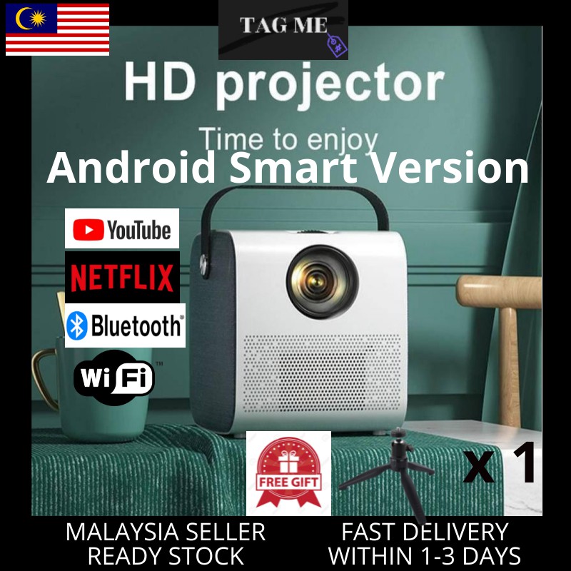 Smart Projector Q3 Pro HD 1080P 4K WIFI Home Projector home theater ...