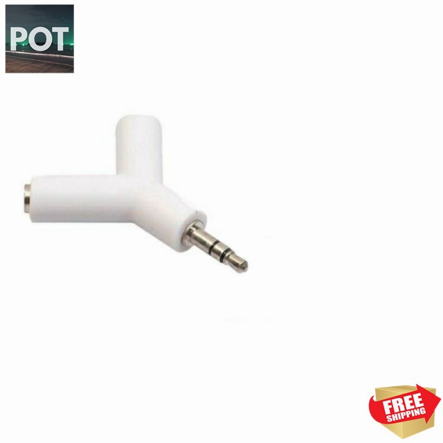 2 Way Y Splitter Adapter Aux Splitter 3.5mm Audio Jack Earphone ...