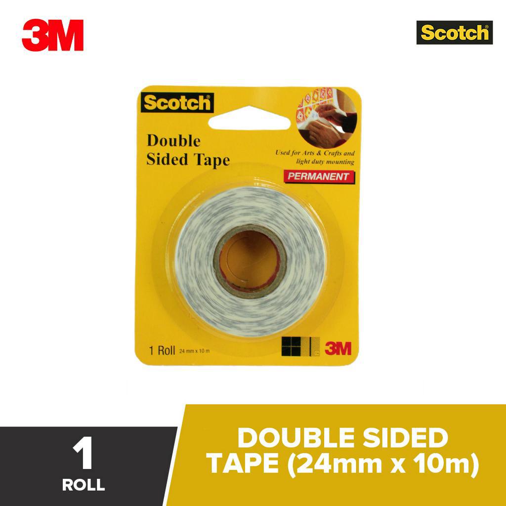 3M Scotch Double Sided Tape 24mm X 10meters (1pc) | Shopee Malaysia