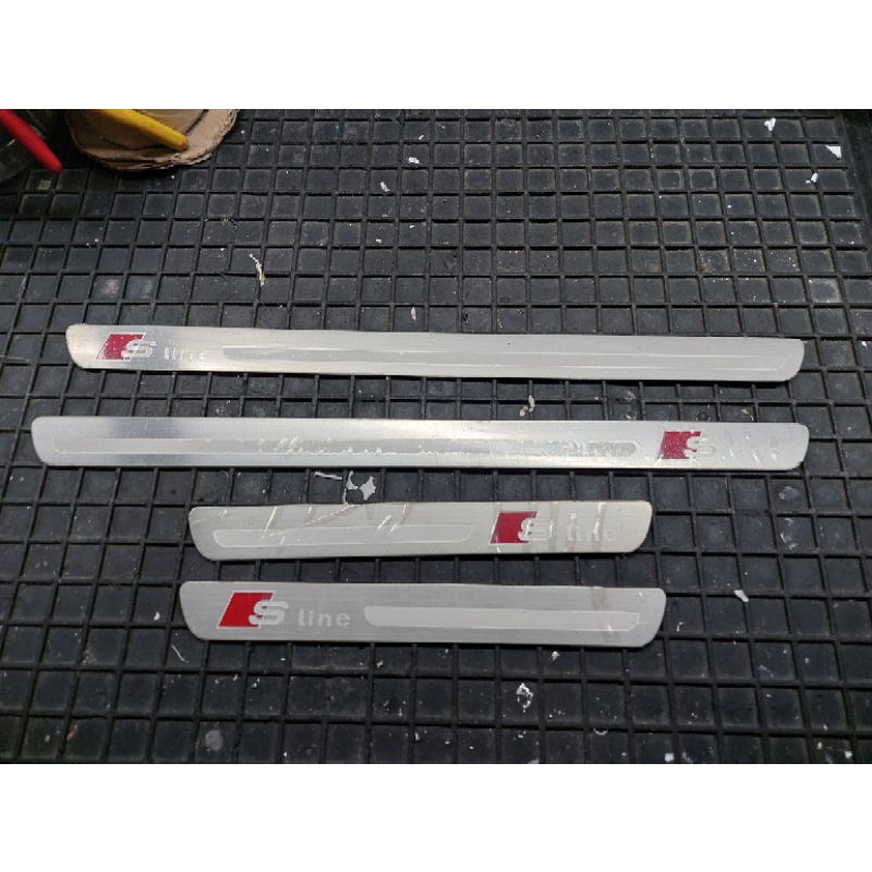 Audi A3 A4 Stainless Steel Chrome Side Sill Plate Side Step Silk Plate ...