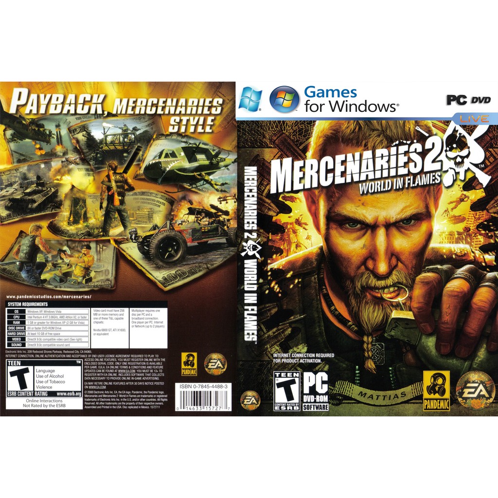 Mercenaries 2: World in Flames PC GAME Offline [DVD INSTALLATION ...