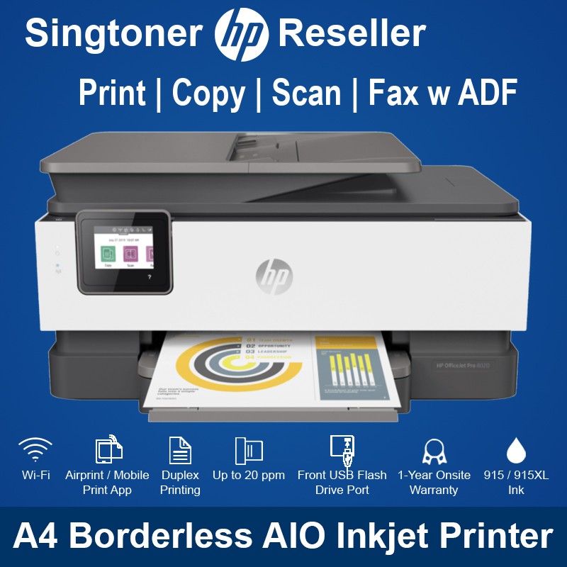HP OfficeJet Pro 8020 8020e All-in-One Printer pro8020 PRO8020 8020 ...