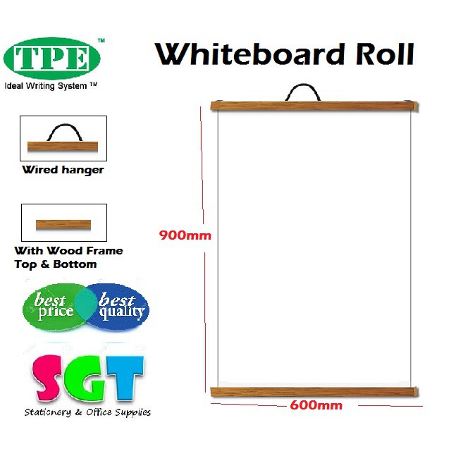 TPE Whiteboard Roll 2' x 3' (60cm x 90cm) | Shopee Malaysia