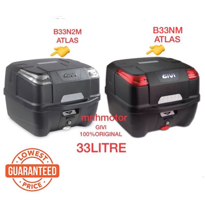 GIVI BOX B33NM B33 33 B33N2M ATLAS MONOLOCK 2022 New LP | Shopee Malaysia