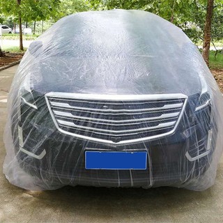 👍Car Transparent Car Cover Plastic Cover Protection Resistant ...