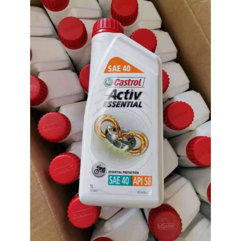 💯 Original Castrol Activ ESSENTIAL 4T Oil Activ SAE-40 API SF | Shopee ...