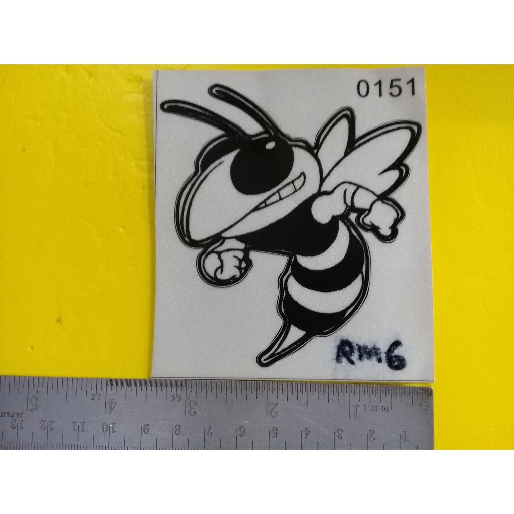 20230826-347 0151B[R] REFLECT PANTULAN CAHAYA LEBAH BEE Body Sticker ...