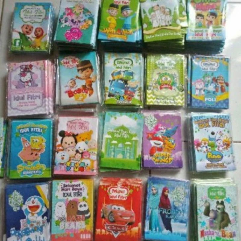 Lebaran Envelope Unique Cartoon Character Funny Idul Fitri Hari Raya ...