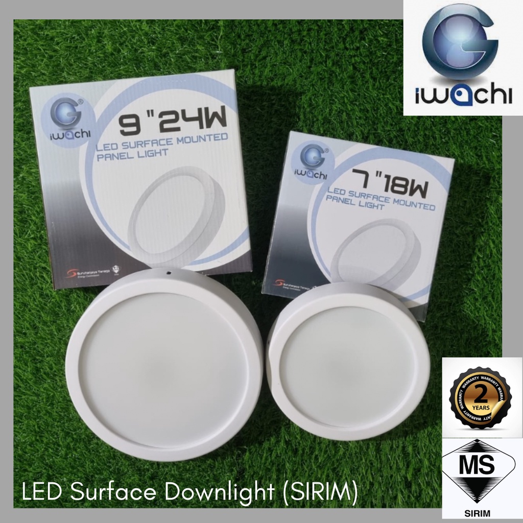 [SIRIM APPROVED] IWACHI 9'' 24W 7'' 18W 12'' 30W SURFACE LIGHT ...
