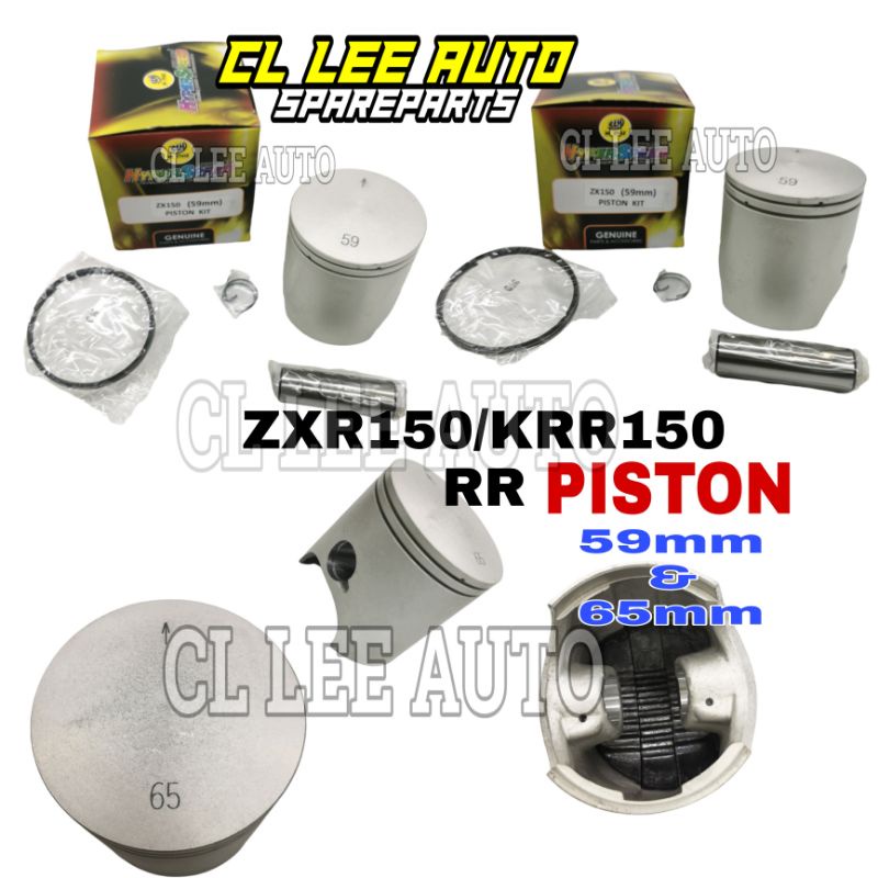 HPSP ZX150/KRR150/RR150 Piston 59MM/65MM Racing Piston Kit Set ZX150 ...