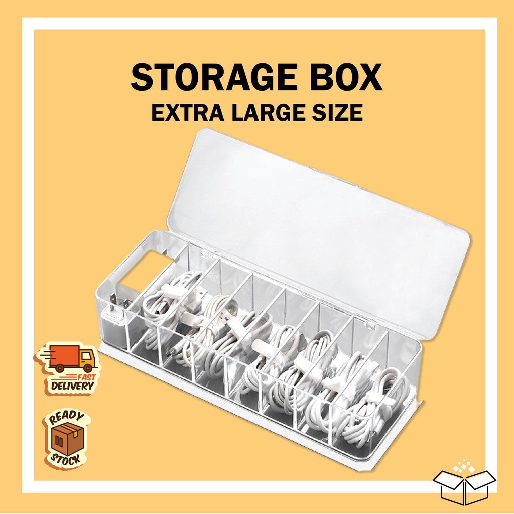 Earphone Desktop Premium Storage Box Transparent Multifunctional Drawer ...