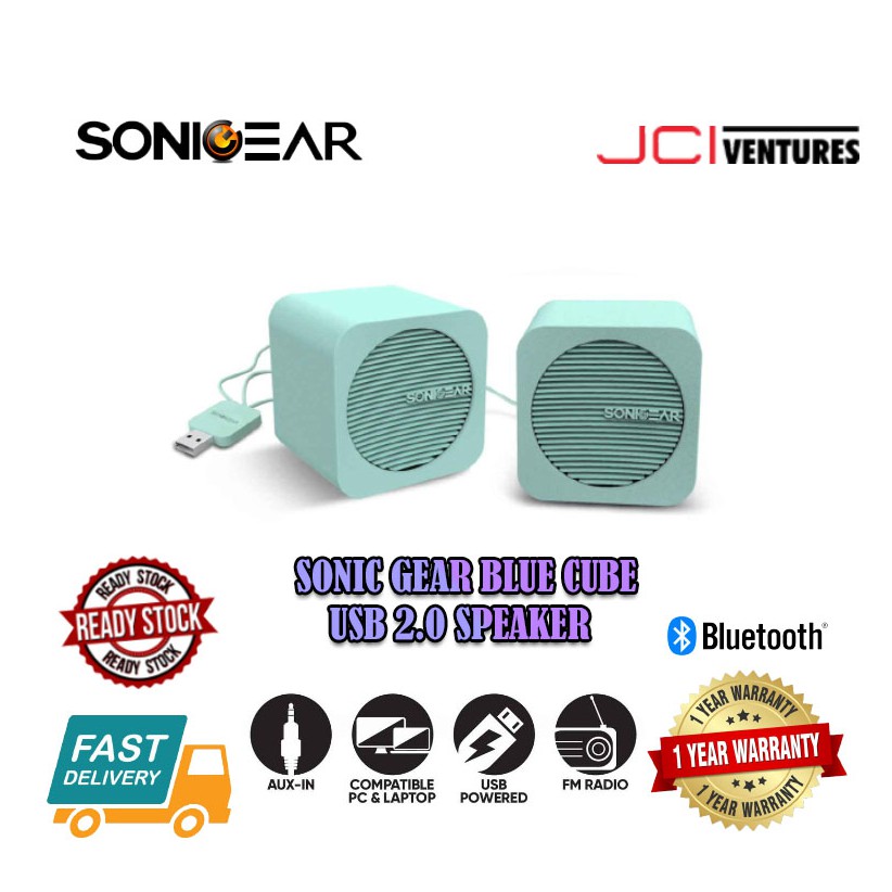 Sonic Gear Blue Cube USB Powered 2.0 Speaker | Shopee Malaysia