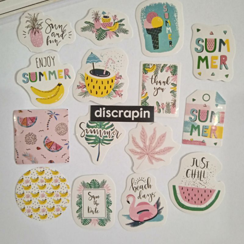 (DSP) 15pcs AESTHETIC SUMMER SERIES STICKER | Shopee Malaysia