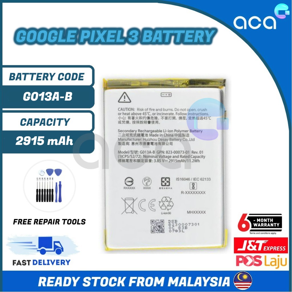 ACA Compatible battery for Google PIXEL XL 1 XL 2 XL 3 XL 3A XL 4 XL ...