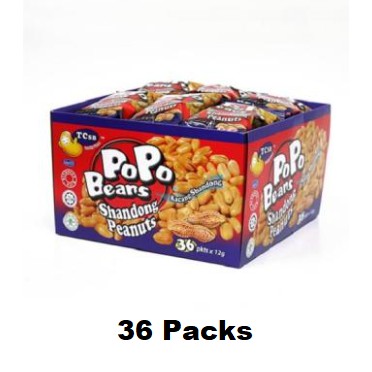 36 Packs TCSB Popo Beans Roasted Shandong Groundnut Peanut Peanuts Nut ...