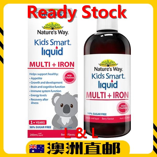 [Ready Stock EXP: 06/2026yr] Nature's Way Kids Smart Liquid Multi ...