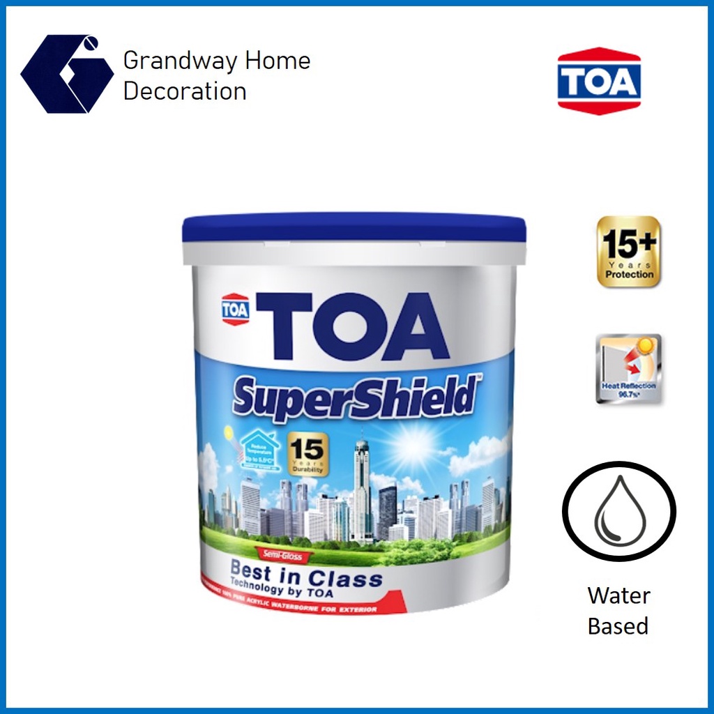 1L TOA SuperShield GOLD PAINT 1005 (Water Based) For Exterior and ...