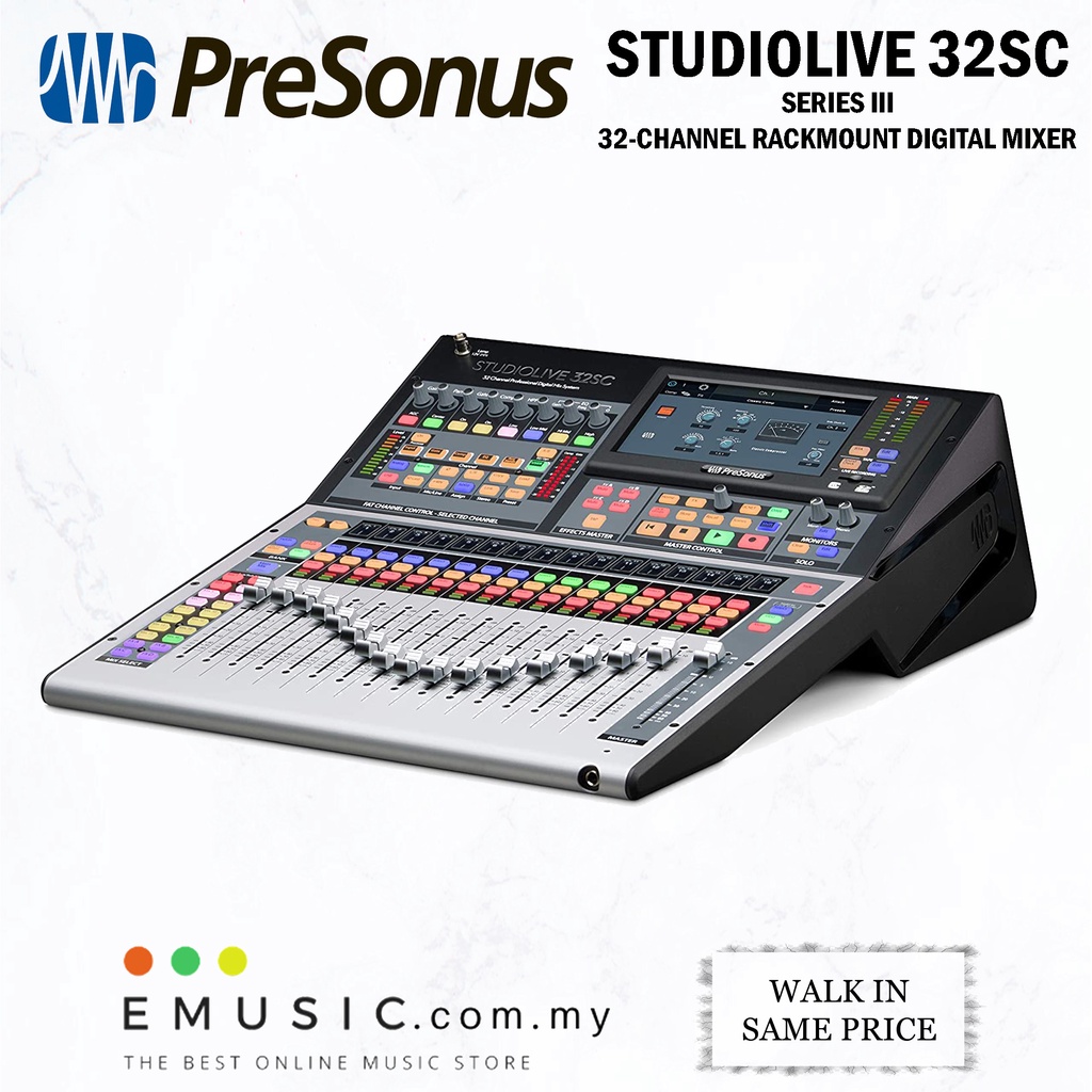 PreSonus StudioLive 32SC Series III 32-channel Rackmount Digital Mixer ...