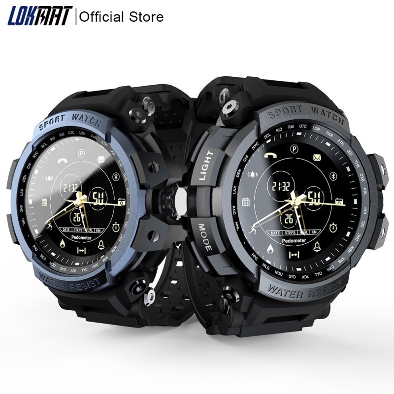 LOKMAT Sport Smart Watch Professional 5ATM Waterproof Bluetooth Call ...