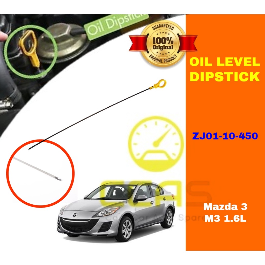 Engine Oil Level Dipstick / Gauge Stick - Mazda 3 M3 (1.6 /2.0) - ZJ01 ...