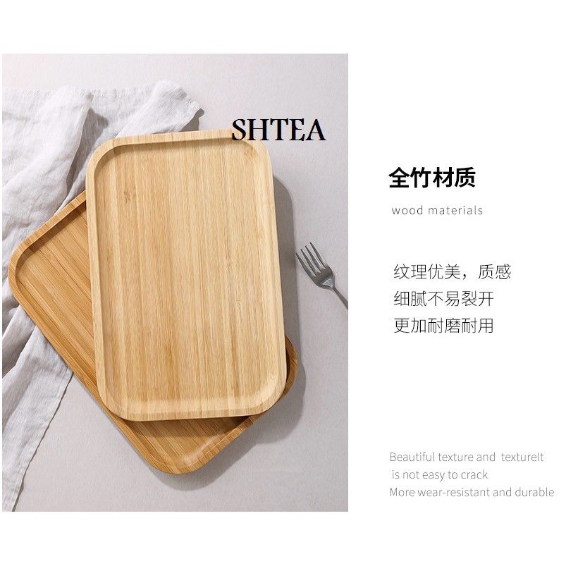 Japanese Style Bamboo Tea Tray Fruit Tray Serving Tray | Shopee Malaysia