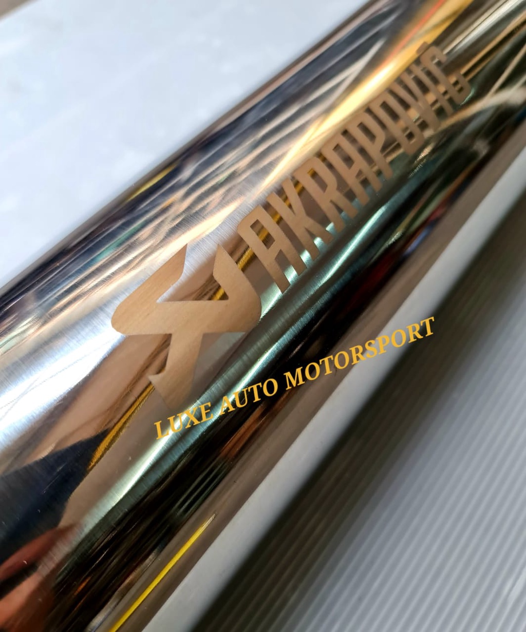 Sport Bullet Akrapovic LONG Stainless Steel Car Exhaust Center (Long ...