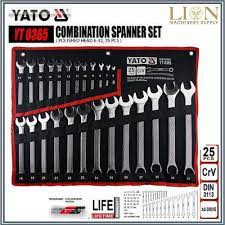 Yato YT-0365 professional combination spanners set 25 pcs, sizes 6-32mm ...